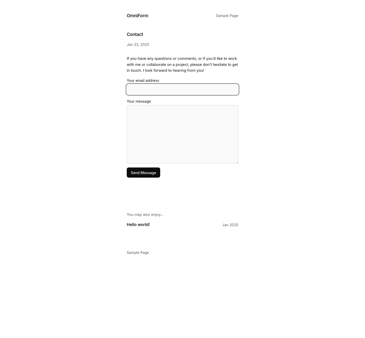 OmniForm 1.3.0 – OmniForm